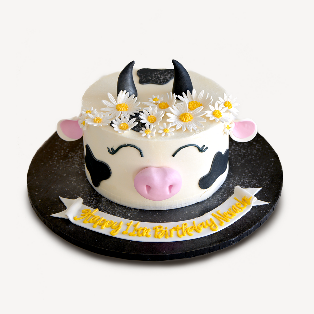 Online Cake Order - Cow Head Cake #154Animals – Michael Angelo's